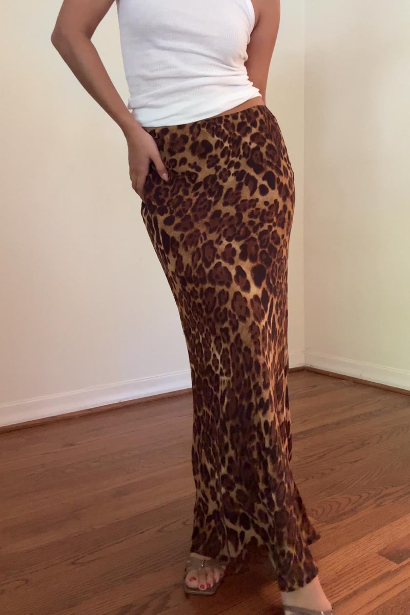 Leopard Print Maxi Skirt – Ruby and Jenna